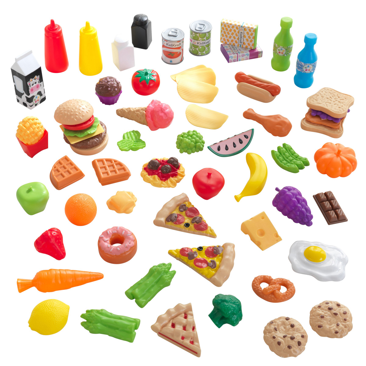 Kidkraft 65 Piece Food Set, Multicolor - Toy Corner