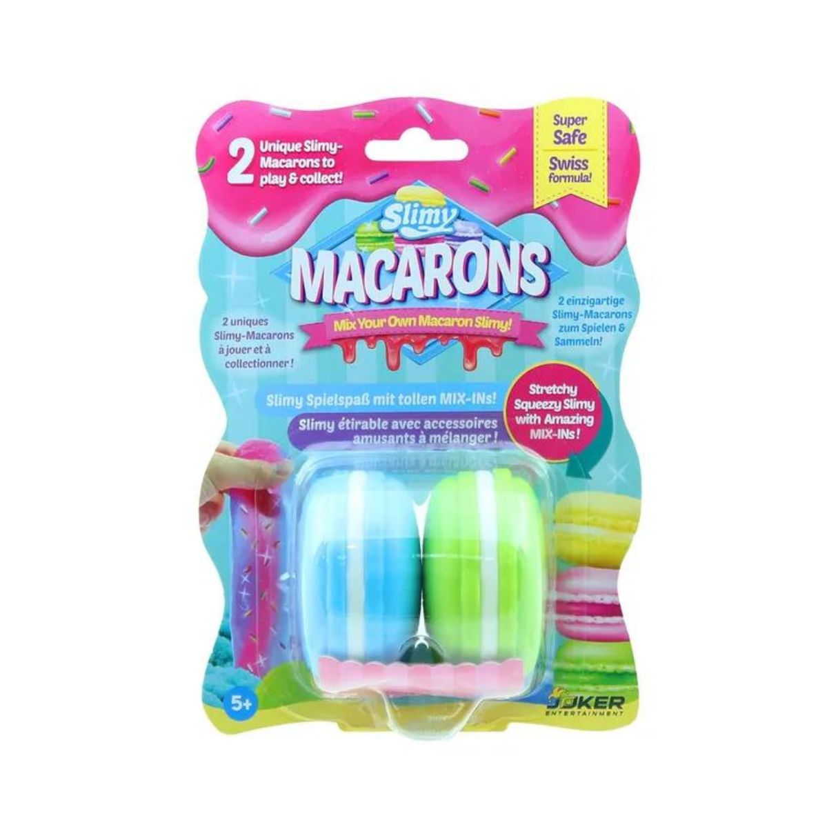 Slimy - 2 Color 50G Macaroon In Blister Card - Toy Corner