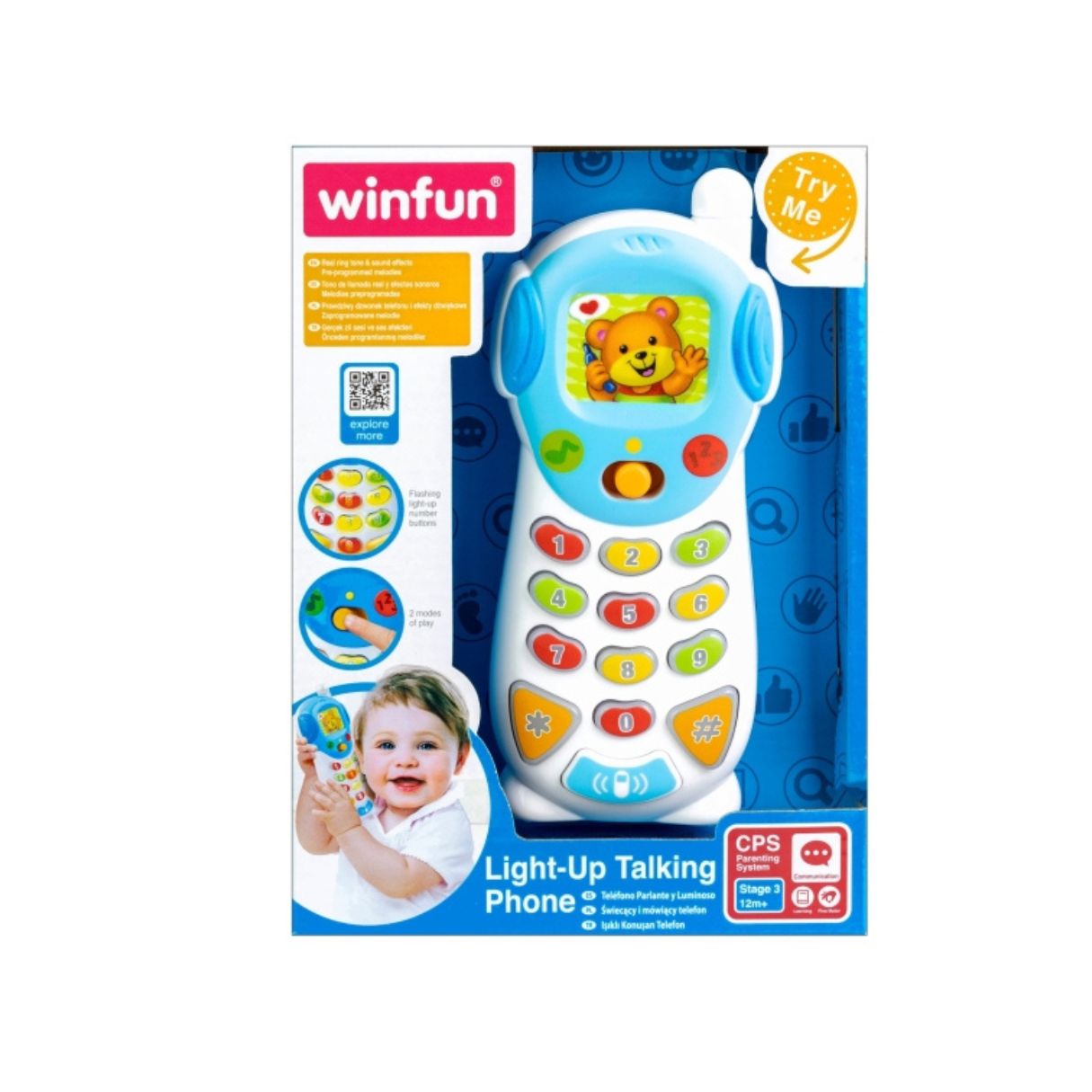 Winfun - Light-Up Talking Phone | Educational Toy - Toy Corner