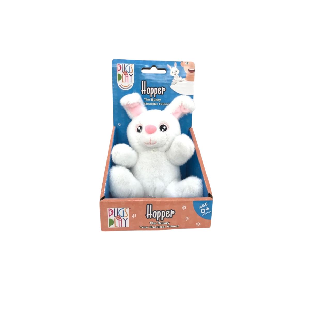 Pugs At Play Shoulder Buddy Hopper 4" Soft Toy - Toy Corner