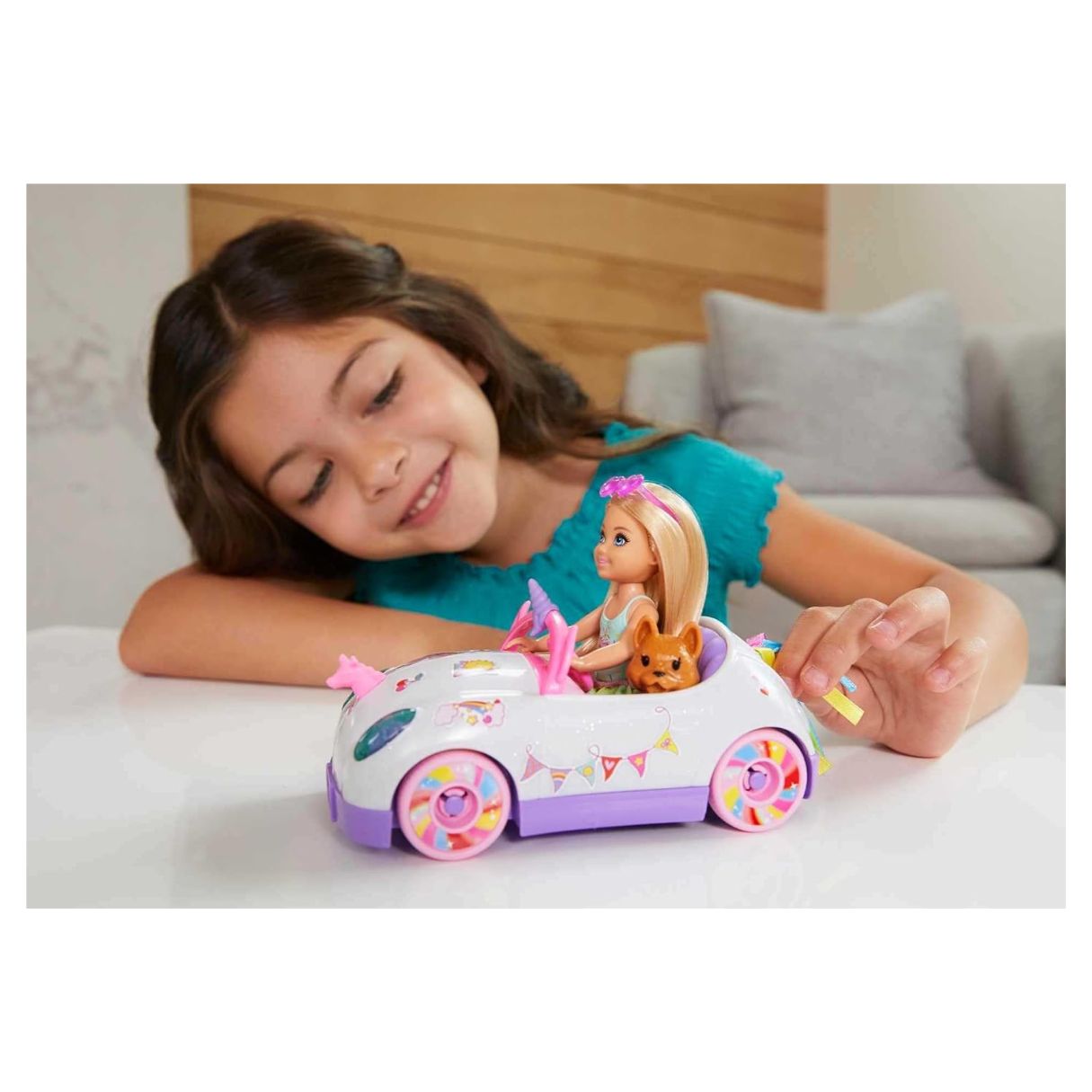 Barbie Club Chelsea Doll 6 inch Blonde with Unicorn Themed Car, Pet ...