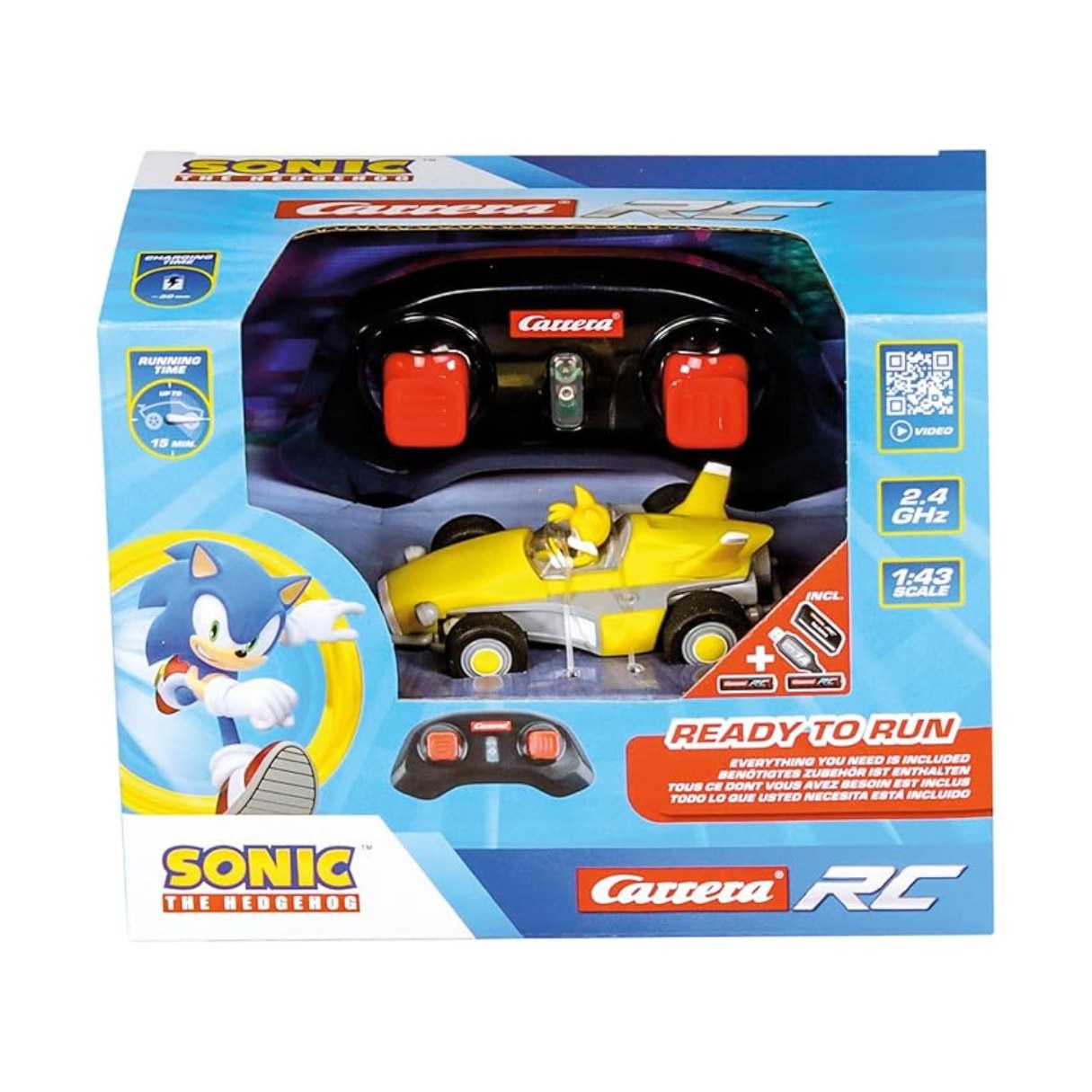 Carrera Team Sonic Racing Mini RC Tails 1:43 - 430023 - Toy Corner