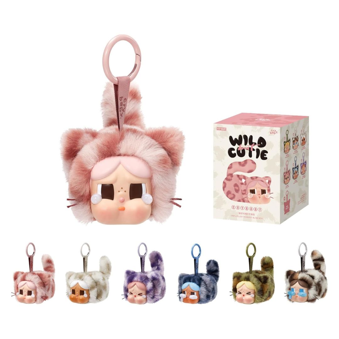 Pop Mart Cry Baby Wild but Cutie Series - Vinyl Plush Pendant Blind Box ...