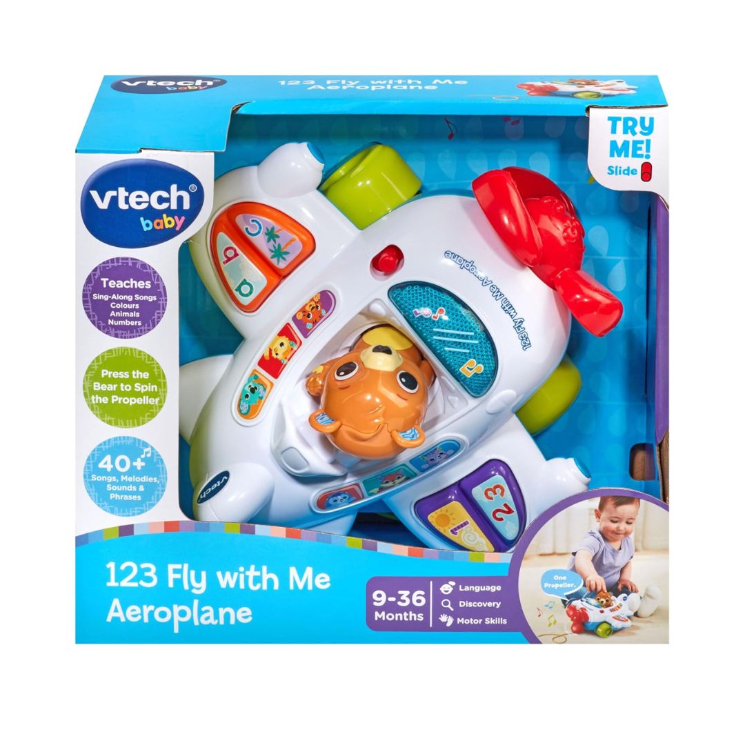Vtech 123 Fly With Me Aeroplane, VT80-567903 - Toy Corner
